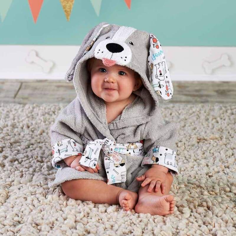 Puppy Hooded Robe | Baby Aspen – Baby Aspen Gifts